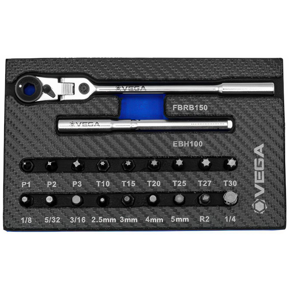 VEGA Industries - Ratchet Sets: Drive Size (Inch): 1/4; Overall Length ...