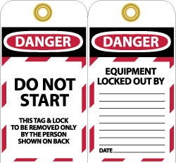AccuformNMC - Lockout Tag: Rectangle, 3" High, 6" Wide, Unrippable ...