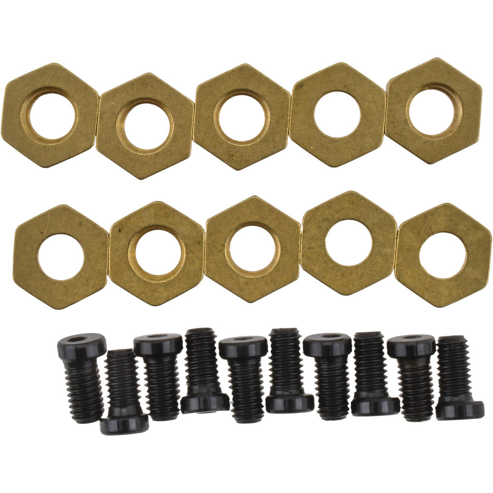 Mitee-Bite - 1/2" Brass Hex, 10-32 Stud Thread, Symmetrical Hex Clamp ...