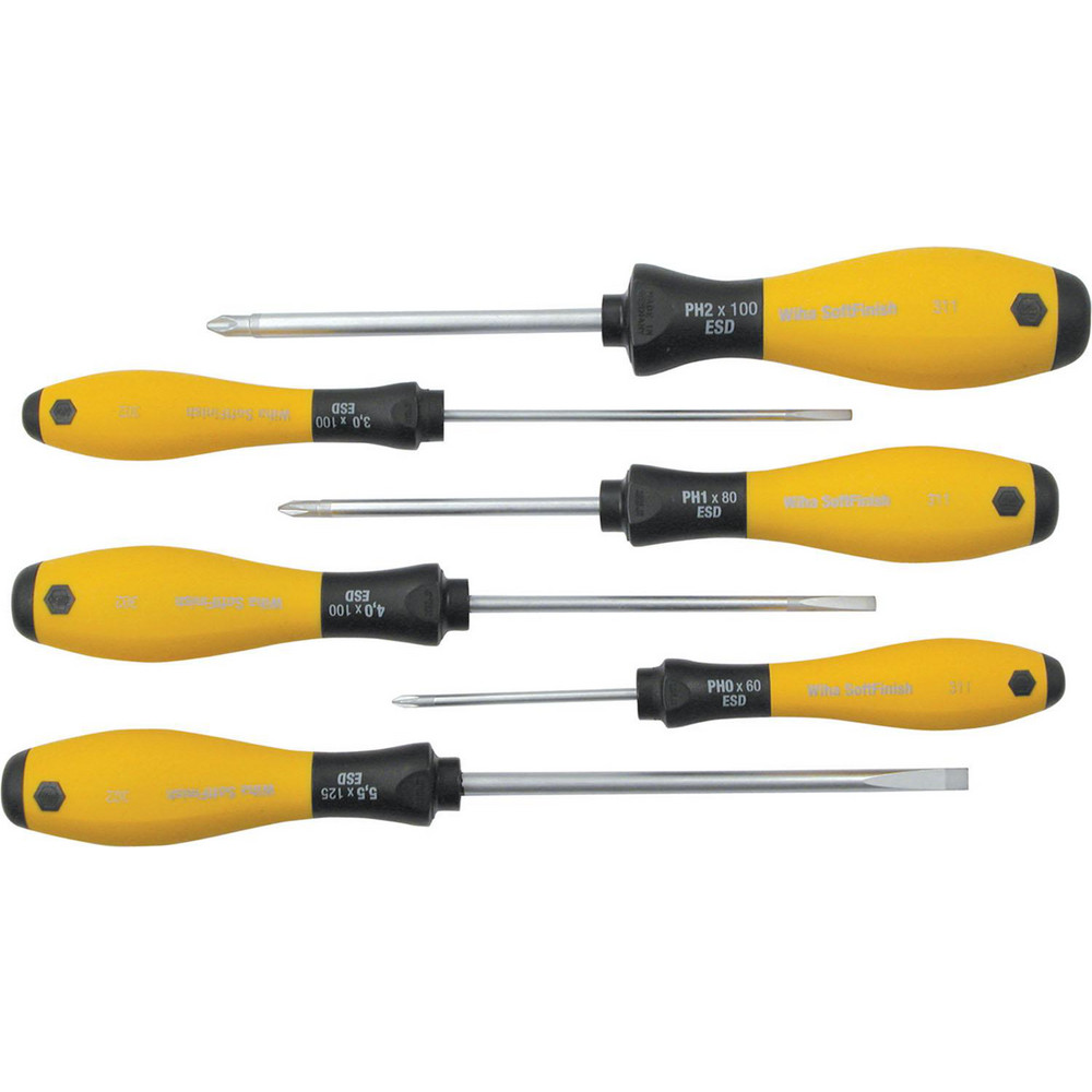 Wiha - Screwdriver Sets: Screwdriver Types Included: Slotted, Phillips ...