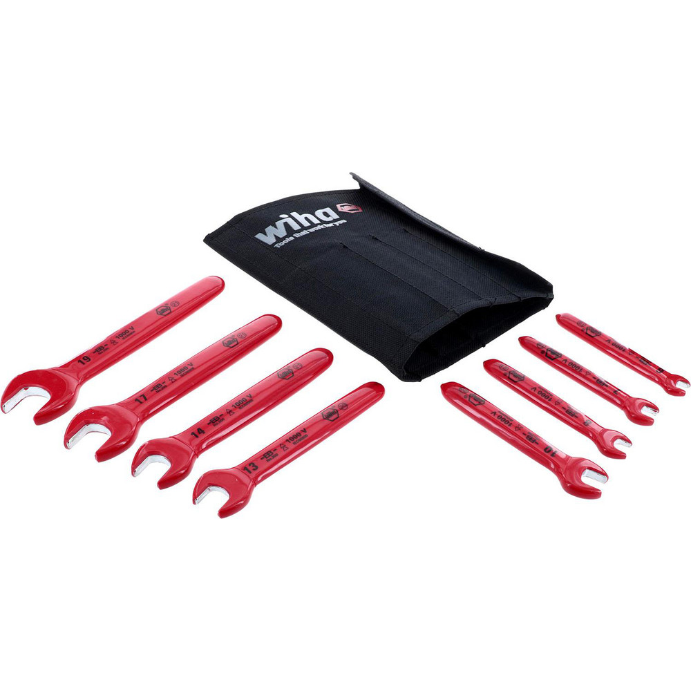 Wiha - Open End Wrench Set: 8 Pc, 6 to 19 mm Wrench, Metric | MSC Direct