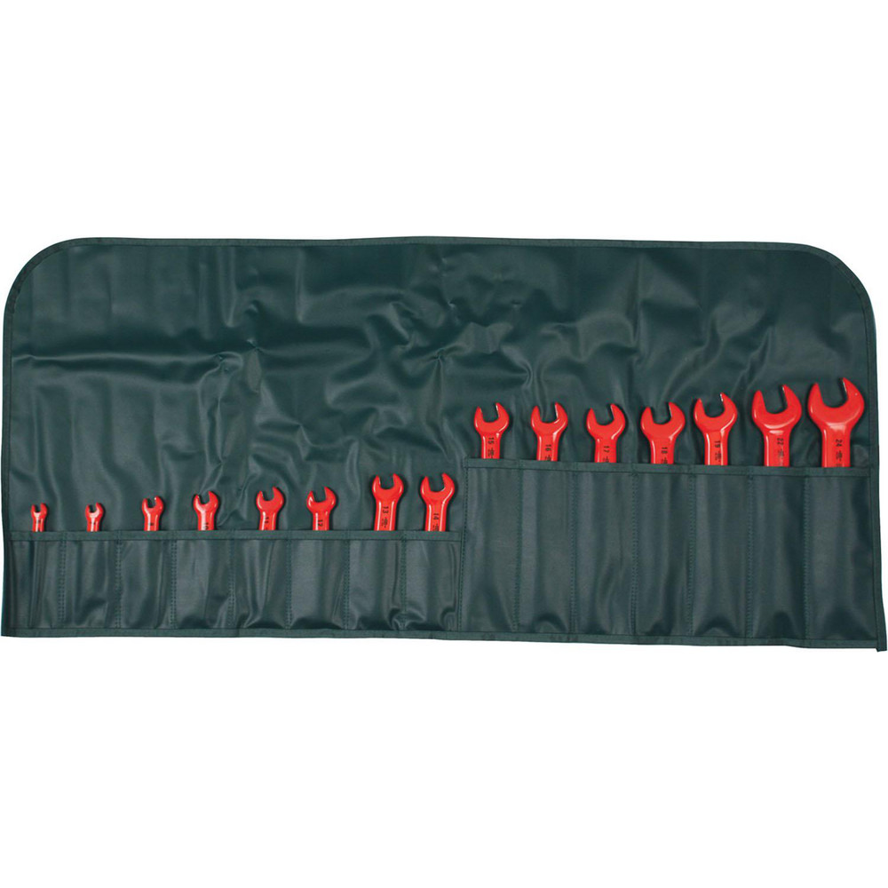 Wiha - Open End Wrench Set: 15 Pc, 6 to 24 mm Wrench, Metric | MSC Direct