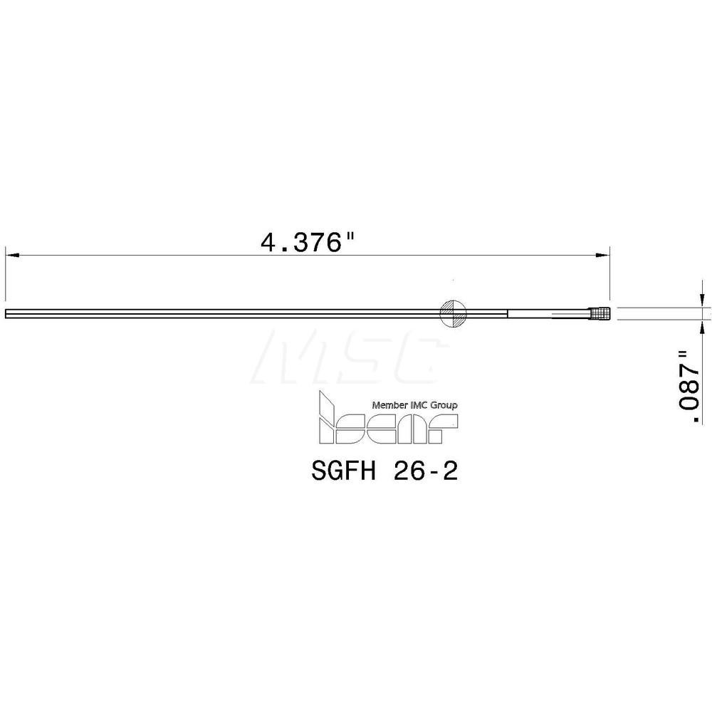 Iscar - SGFH Double End Right Hand Indexable Cutoff Blade | MSC Direct