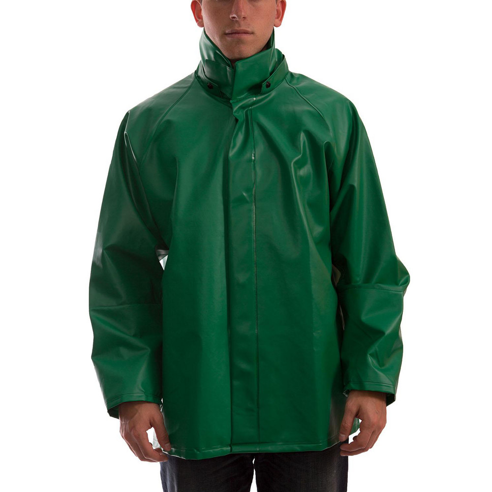 Tingley - Hooded & Rain Jacket: Size Medium, PVC on Polyester, Snaps ...