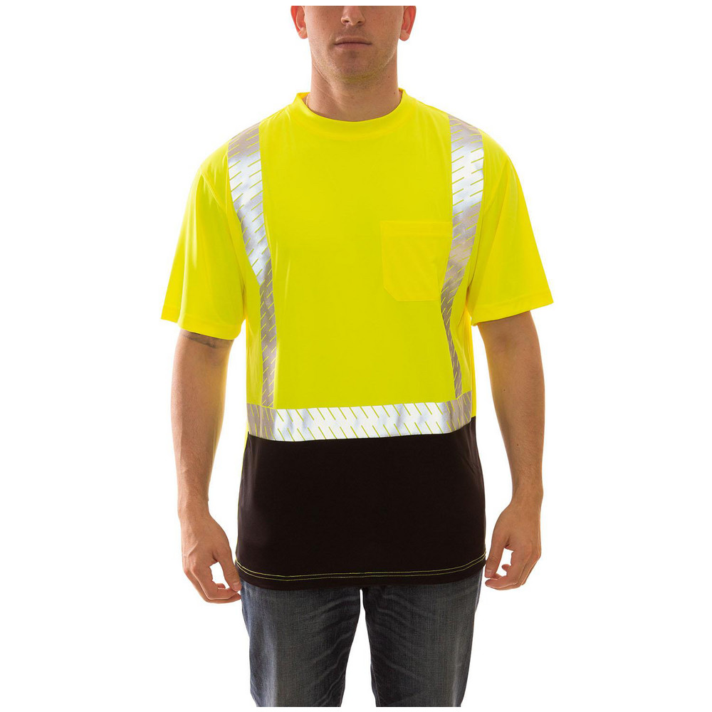 Tingley - Work Shirt: Hi-Visibility, X-Large, Polyester, Black ...