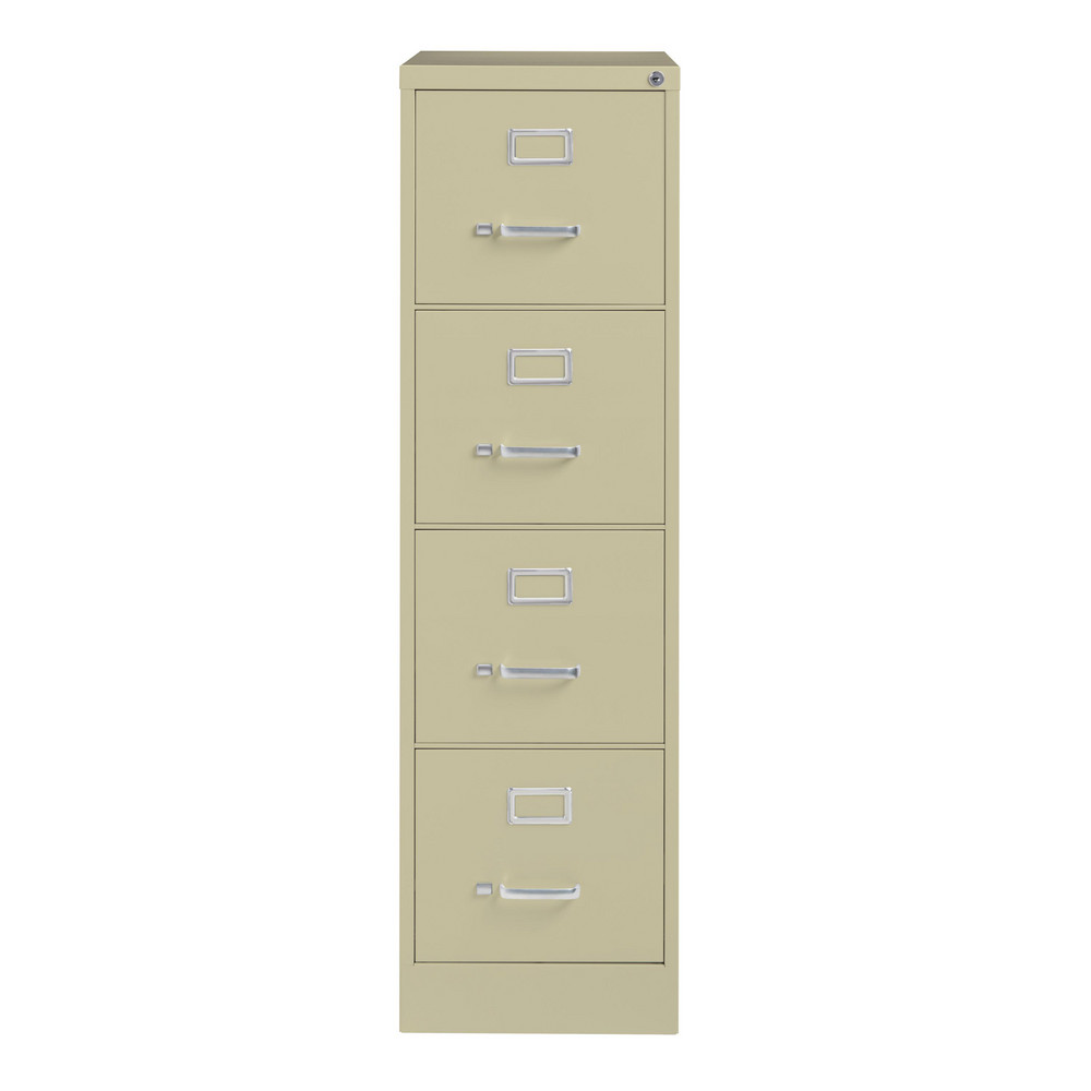 Hirsh - Vertical File Cabinet: 4 Drawer, Steel, Putty | MSC Direct