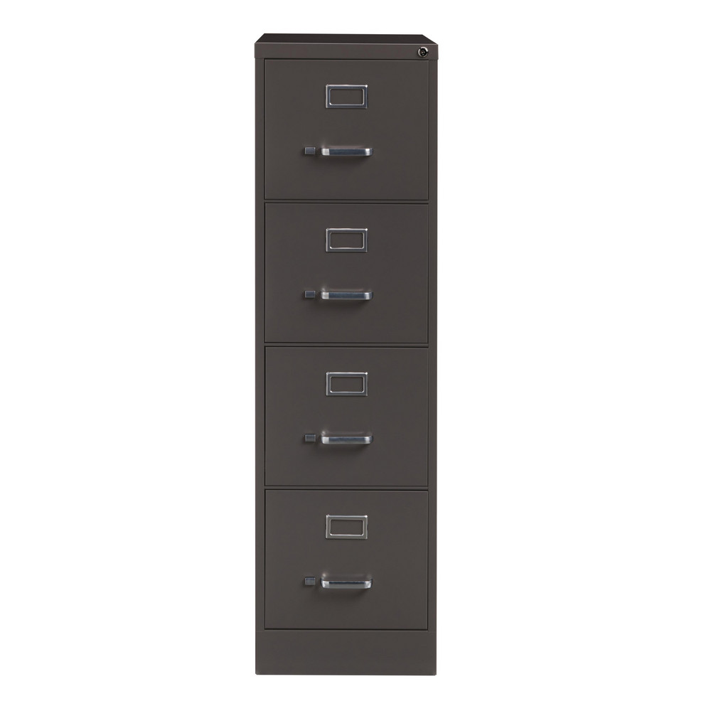 Hirsh - Vertical File Cabinet: 4 Drawer, Steel, Gray | MSC Direct