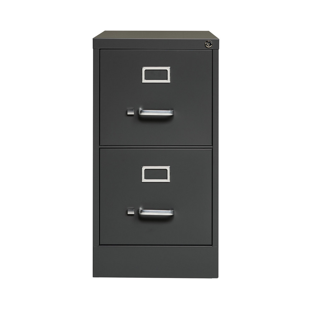 Hirsh - Vertical File Cabinet: 2 Drawer, Steel, Charcoal | MSC Direct