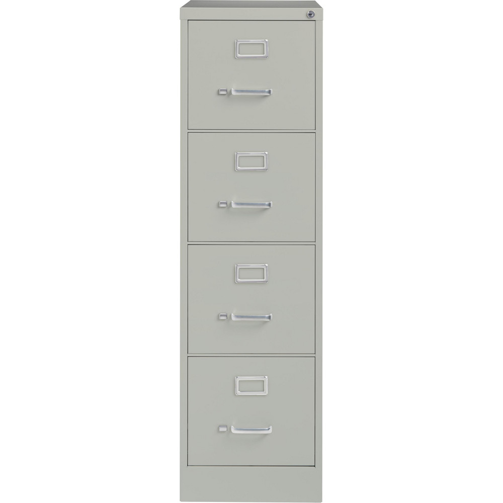 Hirsh - Vertical File Cabinet: 4 Drawer, Steel, Light Gray | MSC Direct