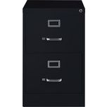 Hirsh - 26.5" deep metal, 2 drawer, legal width, commercial grade ...