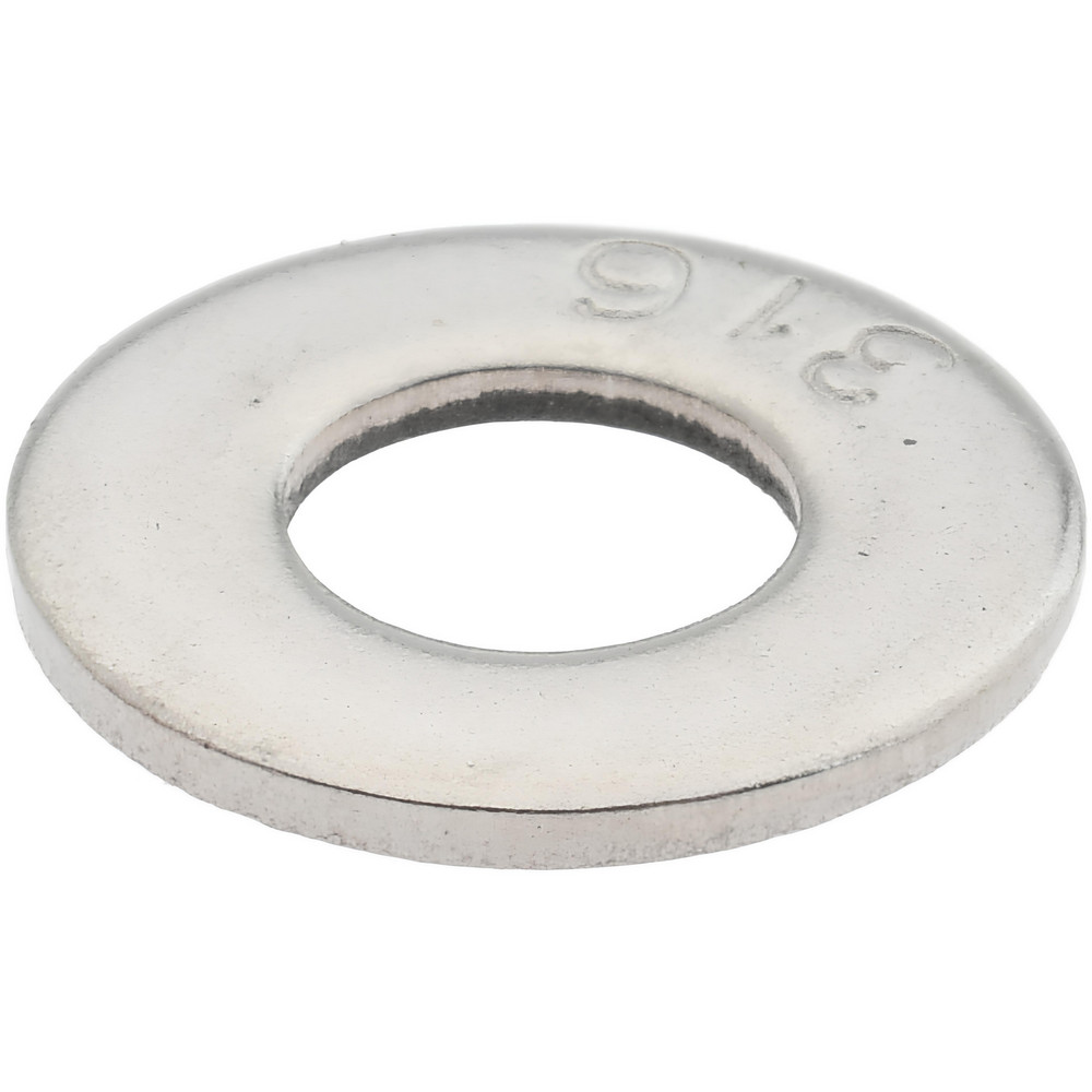 Value Collection - #10 Screw, Standard Flat Washer: Grade 316 Stainless ...