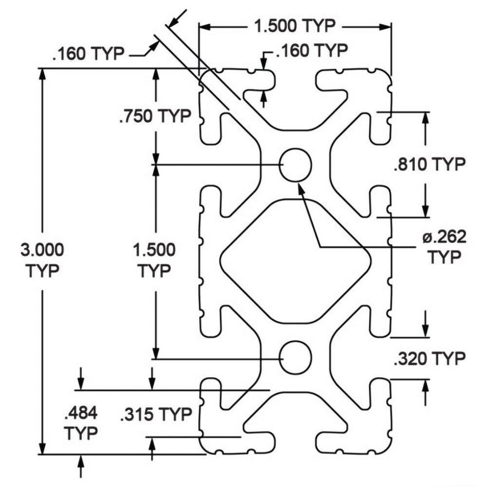 80/20 Inc. - Framing: Frame Type: T-Slotted; Duty Grade: Heavy-Duty ...