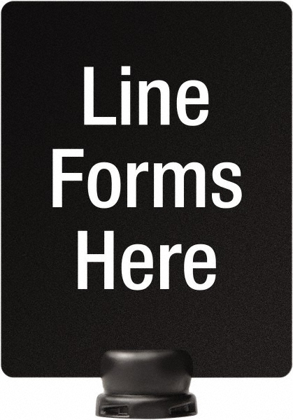 Lavi Industries - Barrier Post Sign Frame: Polyvinylchloride, 11" OAL ...