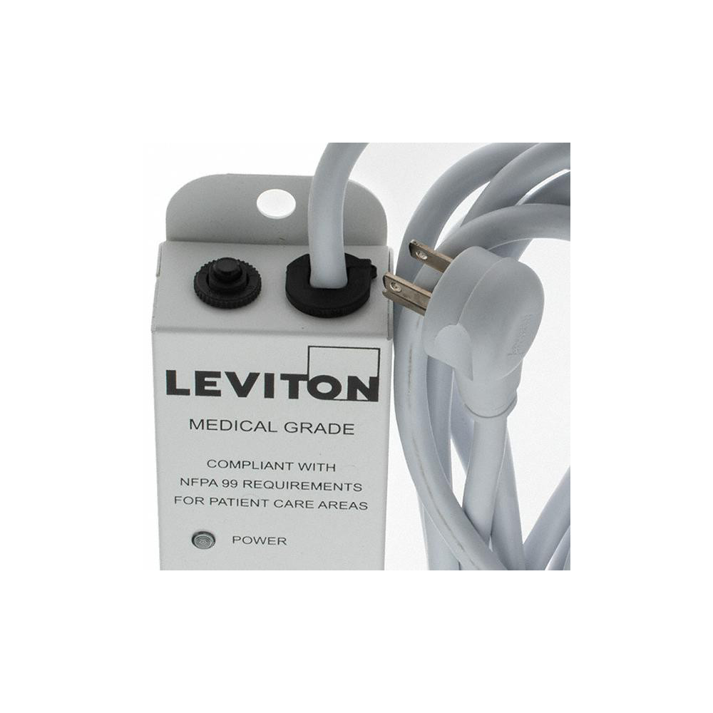 Leviton - 4 Outlets, 125 VAC15 Amps, 15' Cord, Standard Power Outlet ...