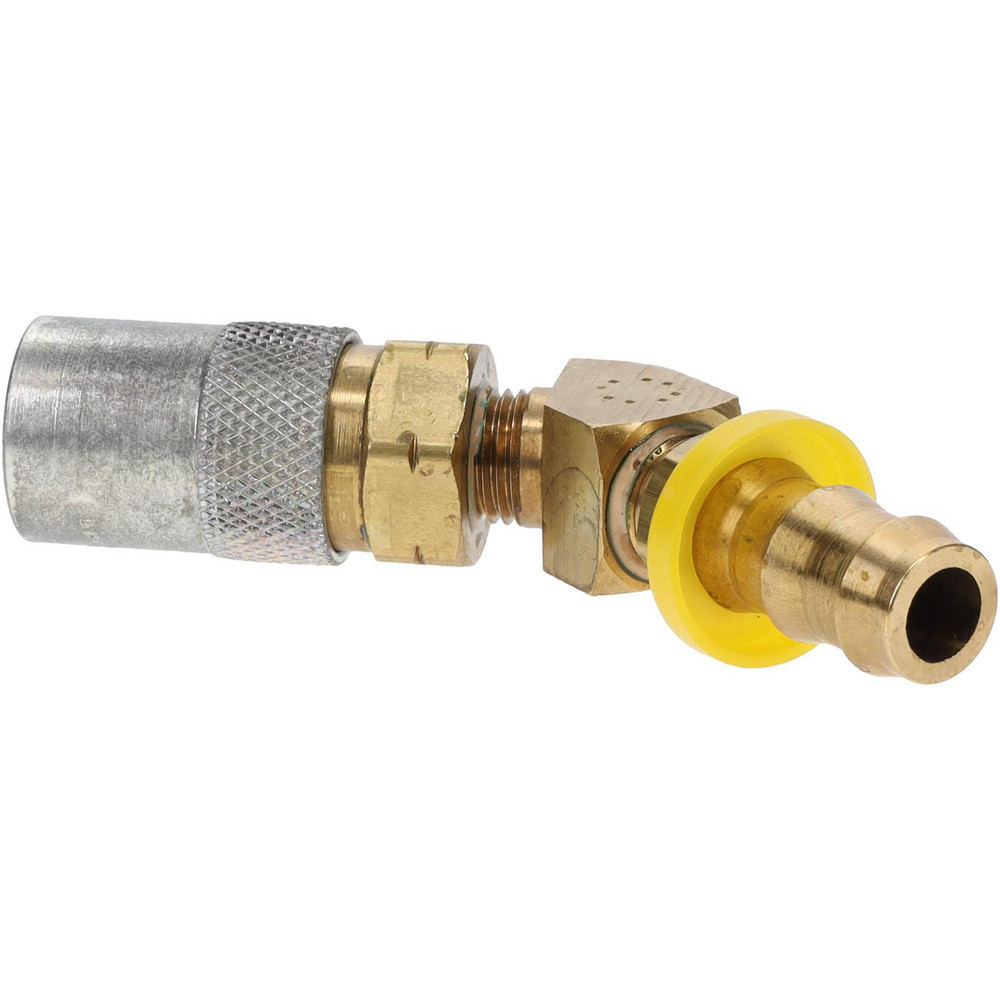 Parker - Hydraulic Hose 45 deg Push-Lok Barb Coupler: 200 psi | MSC Direct