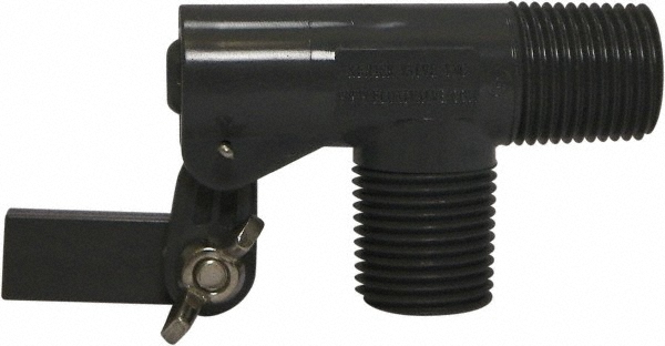 Control Devices - 1/2" Pipe, PVC, Angle Pattern-Double Seat, Mechanical ...