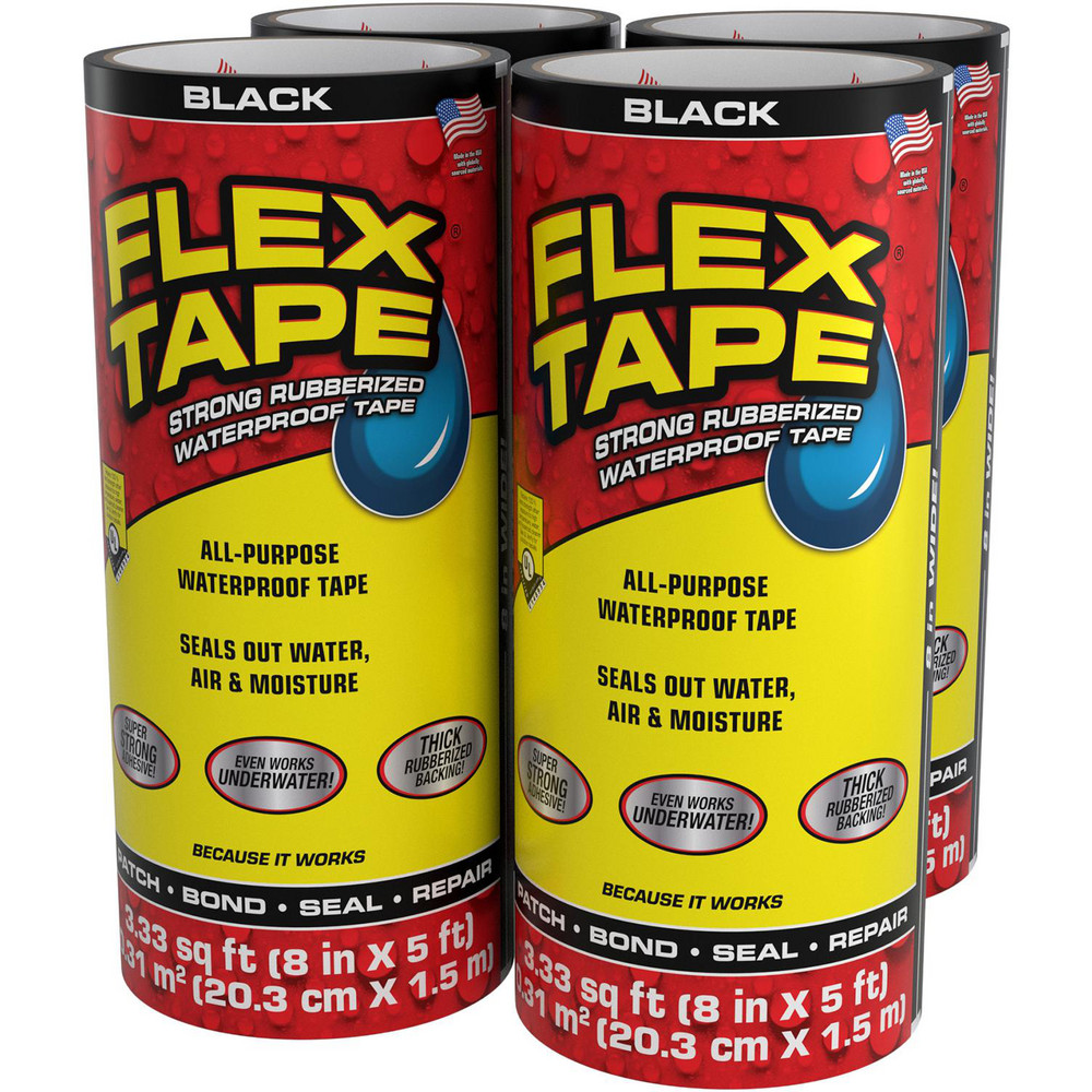 Flex Seal - Waterproof Tape: Material Type: Rubber; Width (Inch): 8 in ...