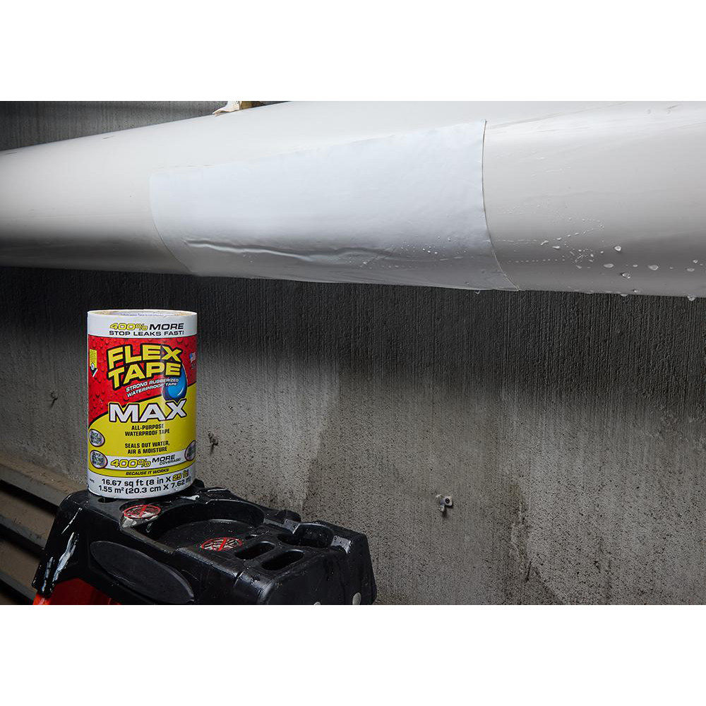 Flex Seal - Flex Tape Max, White, 8"x25' | MSC Direct