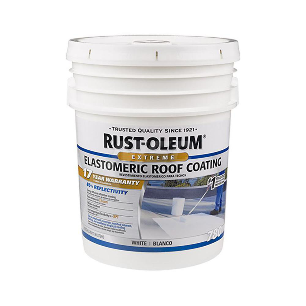 Rust-Oleum - 5 Gal Pail White Elastomeric Roof Coating - 61149852 - MSC ...