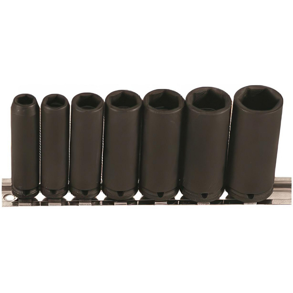 VEGA Industries - Socket Set: Magnetic & Standard, 7 Pc, 1/4" Drive, 1/ ...