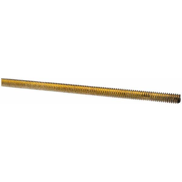 Made in USA - General-Purpose Threaded Rod: 1/4-20, 6' OAL, Alloy Steel ...