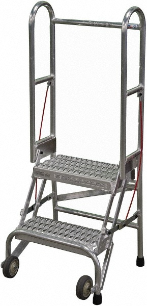 Cotterman - Aluminum Folding Rolling Ladder: Type Not Rated, 350 lb ...