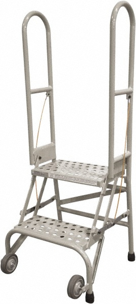 Cotterman - Steel Folding Rolling Ladder: Type Not Rated, 350 lb ...