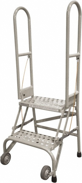 Cotterman - Steel Folding Rolling Ladder: Type Not Rated, 350 lb ...