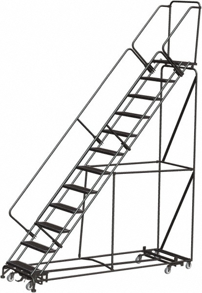 Ballymore - Steel Locking Rolling Ladder: 120" Platform, 450 lb ...
