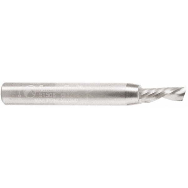 Amana Tool - Spiral Router Bit: 4.76 mm Dia, 6.35 mm Shank Dia, 1 Flute ...