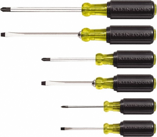 Klein Tools - 6 Piece Cabinet, Keystone & Phillips Screwdriver Set ...
