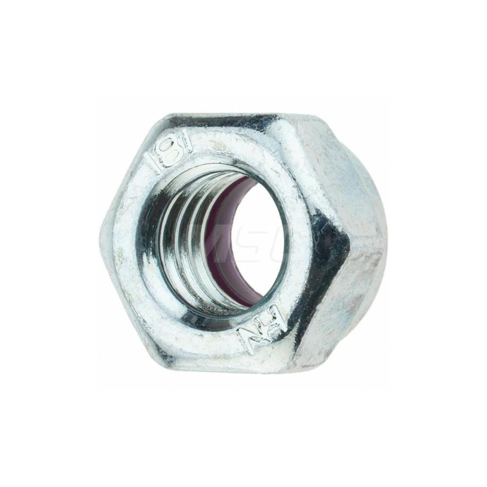 Value Collection - Hex Lock Nut: Insert, Nylon Insert, M8x1.25, Class 8 ...