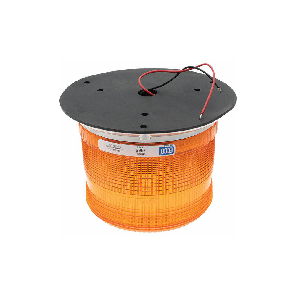 Ecco - Strobe Light: Amber, Pipe & Surface Mount, 12V | MSC Direct