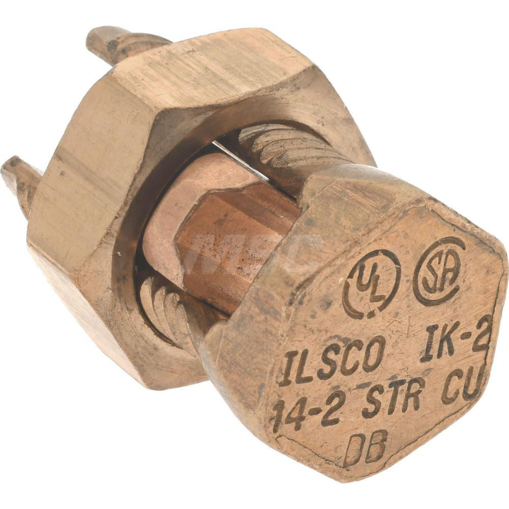 Made in USA - 6 to 2 AWG, Copper Wire Compatible, Copper Alloy, Hex Split Bolt Connector | MSC ...