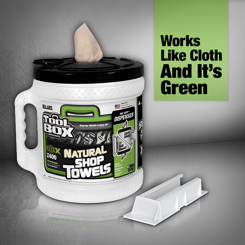 Sellars - TOOLBOX Z400 GREENX Wipers: Dry, 200 Sheets/Bucket, Big Grip ...
