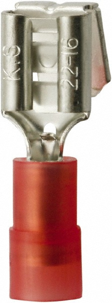 Value Collection - Wire Disconnect: Red, Nylon, 22-16 AWG, 1/4" Tab ...