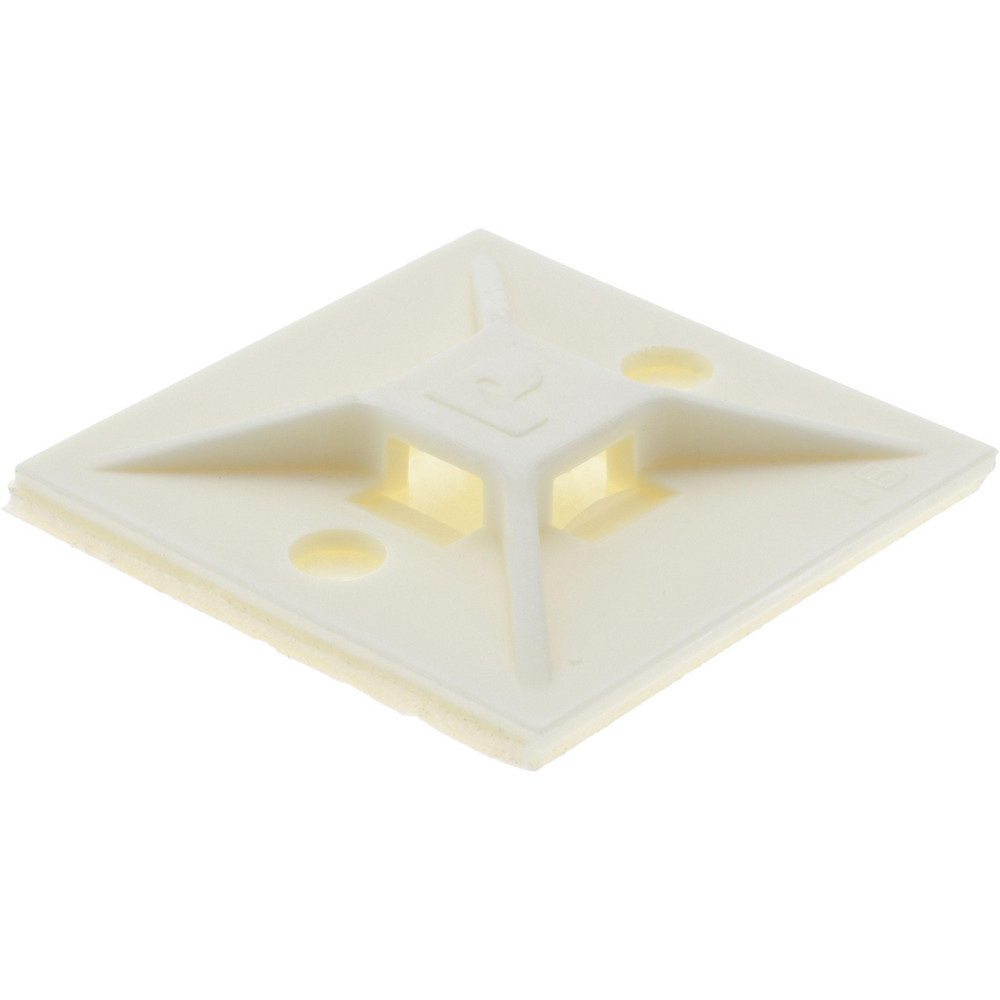 Panduit - White, Nylon, Four Way Cable Tie Mounting Base | MSC Direct