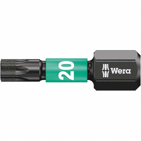 Wera - Power Screwdriver Bit: Torx Bit, 1/4" Hex, T20 Torx | MSC Direct