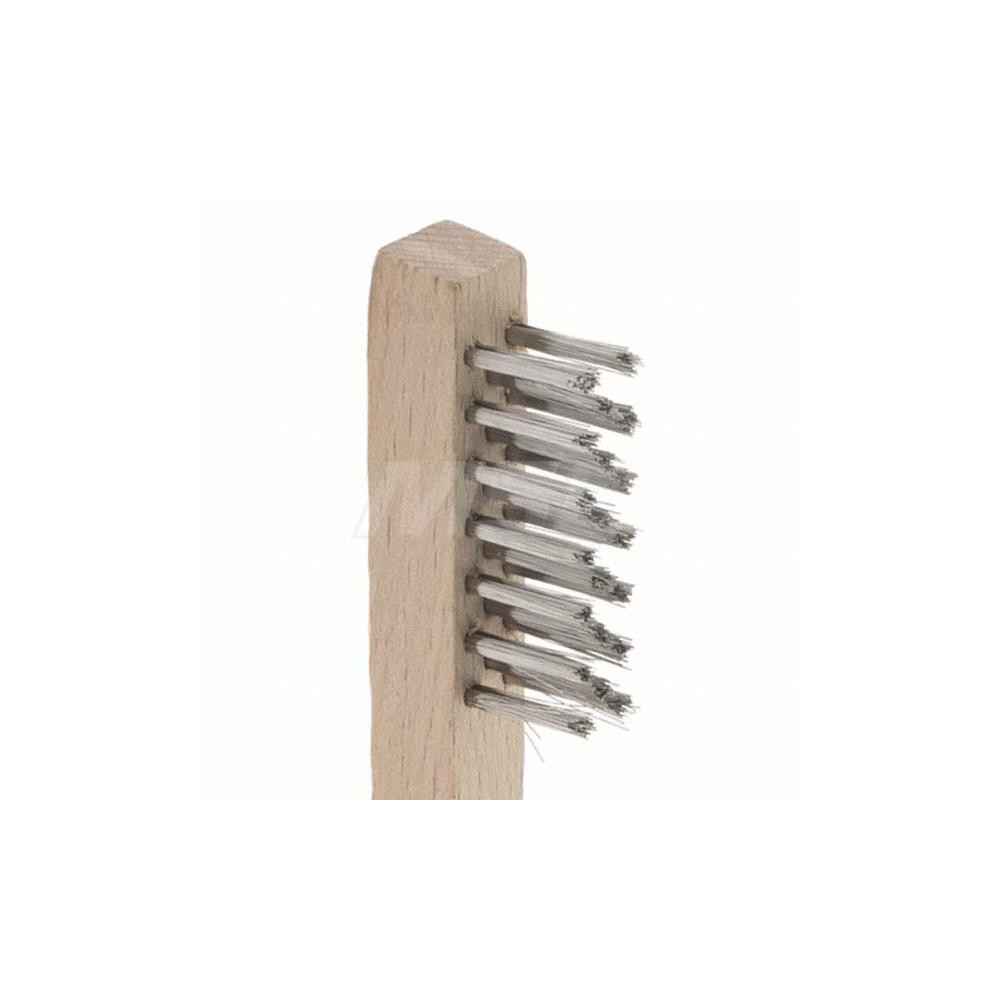 Weiler - Scratch Brush: 3 Row, 7 Column, Stainless Steel | MSC Direct