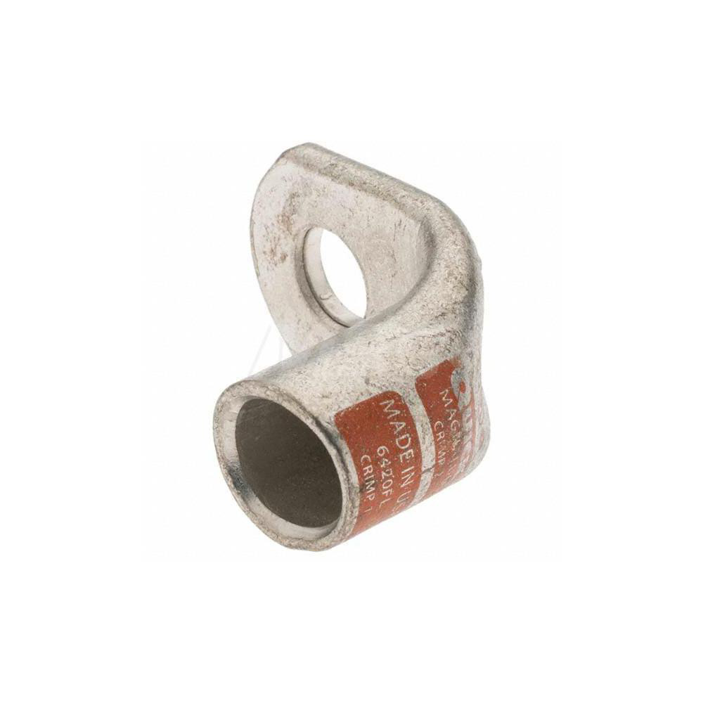 Made in USA - Right Angle Ring Terminal: Non-Insulated, 2/0 AWG, Crimp ...