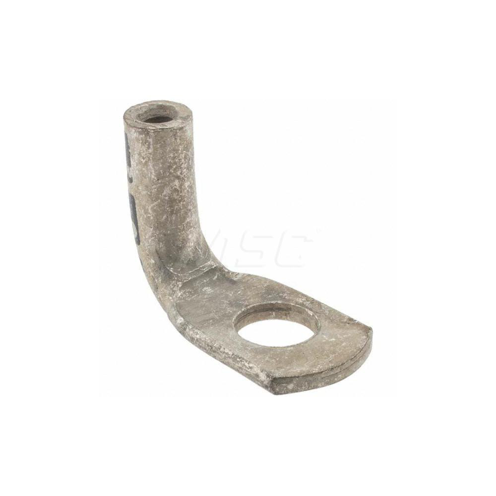 Made in USA - Right Angle Ring Terminal: Non-Insulated, 8 AWG, Crimp ...