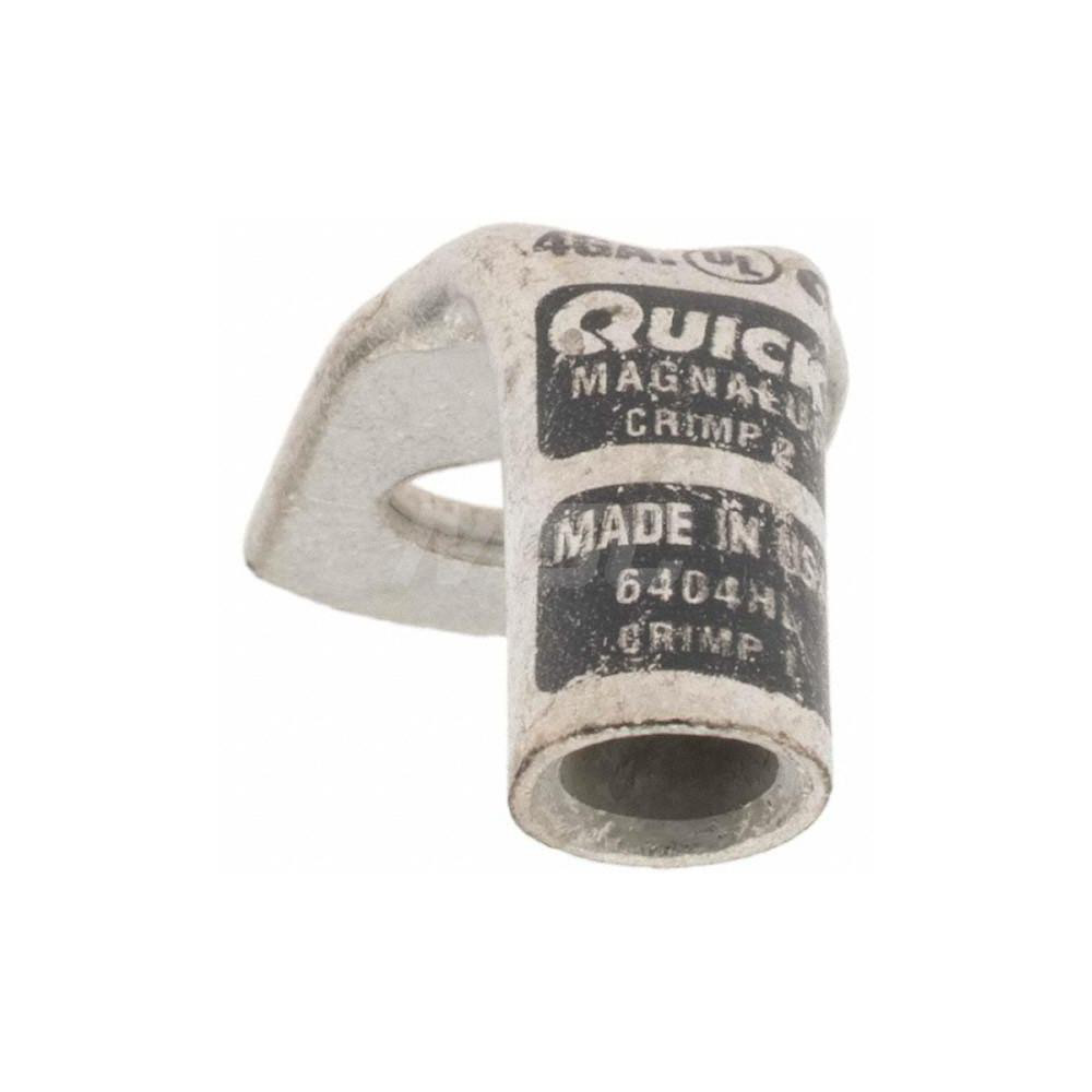 Made in USA - Right Angle Ring Terminal: Non-Insulated, 4 AWG, Crimp ...