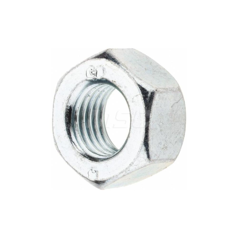 Value Collection - Hex Nut: M12x1.5, Grade Class 8 Steel, Zinc Finish ...