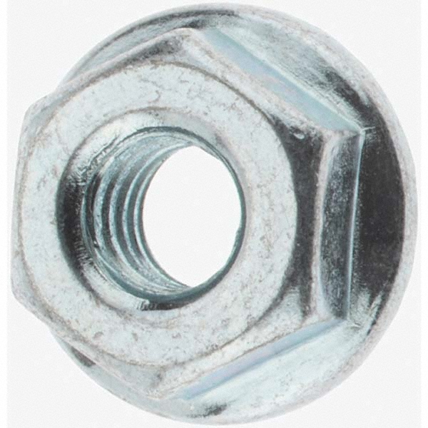 Value Collection - #10-32, 1/2" Flange Dia, Serrated Flange Nut | MSC ...