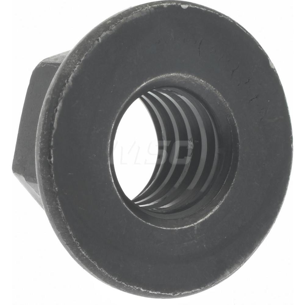 Made in USA - Hex Flange Lock Nut: Distorted Thread Lock, 3/8-16, Grade ...