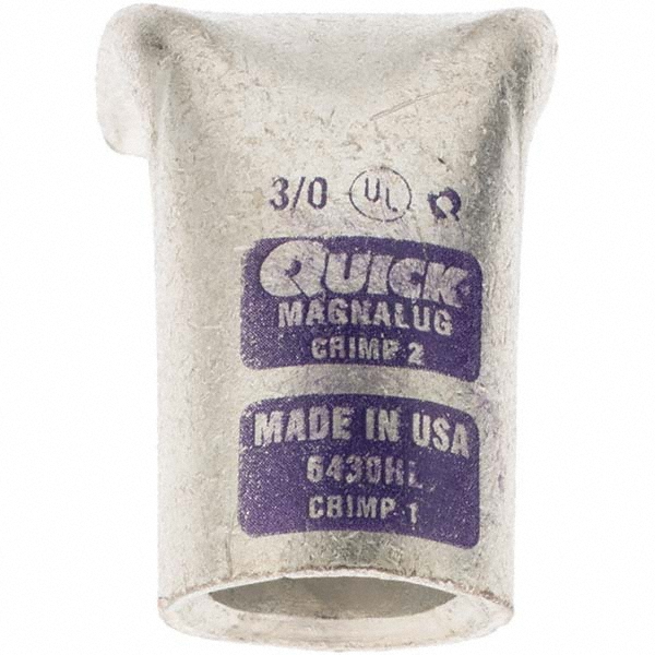 Made in USA - 3/0 AWG Noninsulated Crimp Connection Right Angle Ring ...