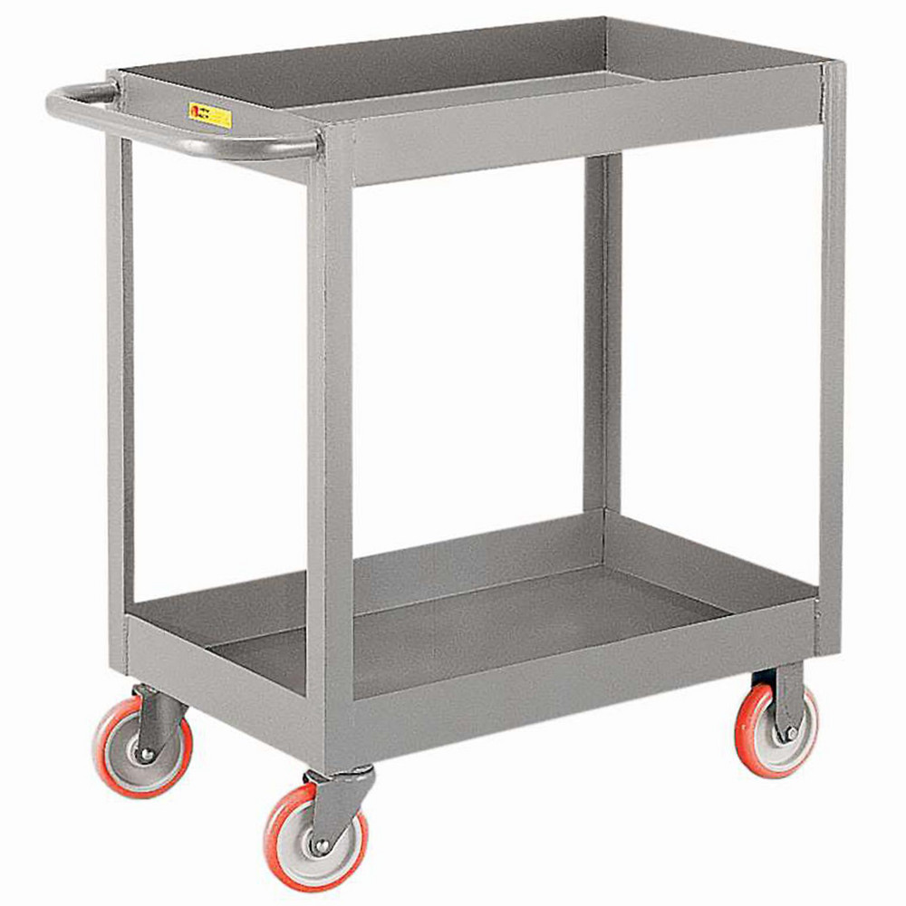 Little Giant® - Deep Shelf Utility Cart: 30" Long, 18" Wide, Steel ...