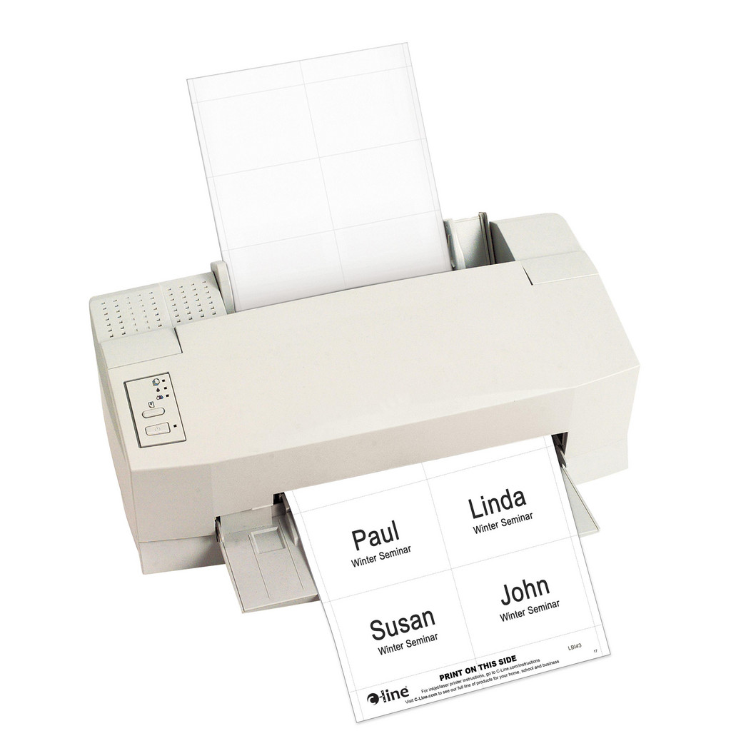C-LINE® - Badge & ID Holder Accessories: Type: Laser Printer Name Badge ...