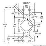 80/20 Inc. - Framing Upright: 97" High - 05632567 - MSC Industrial Supply
