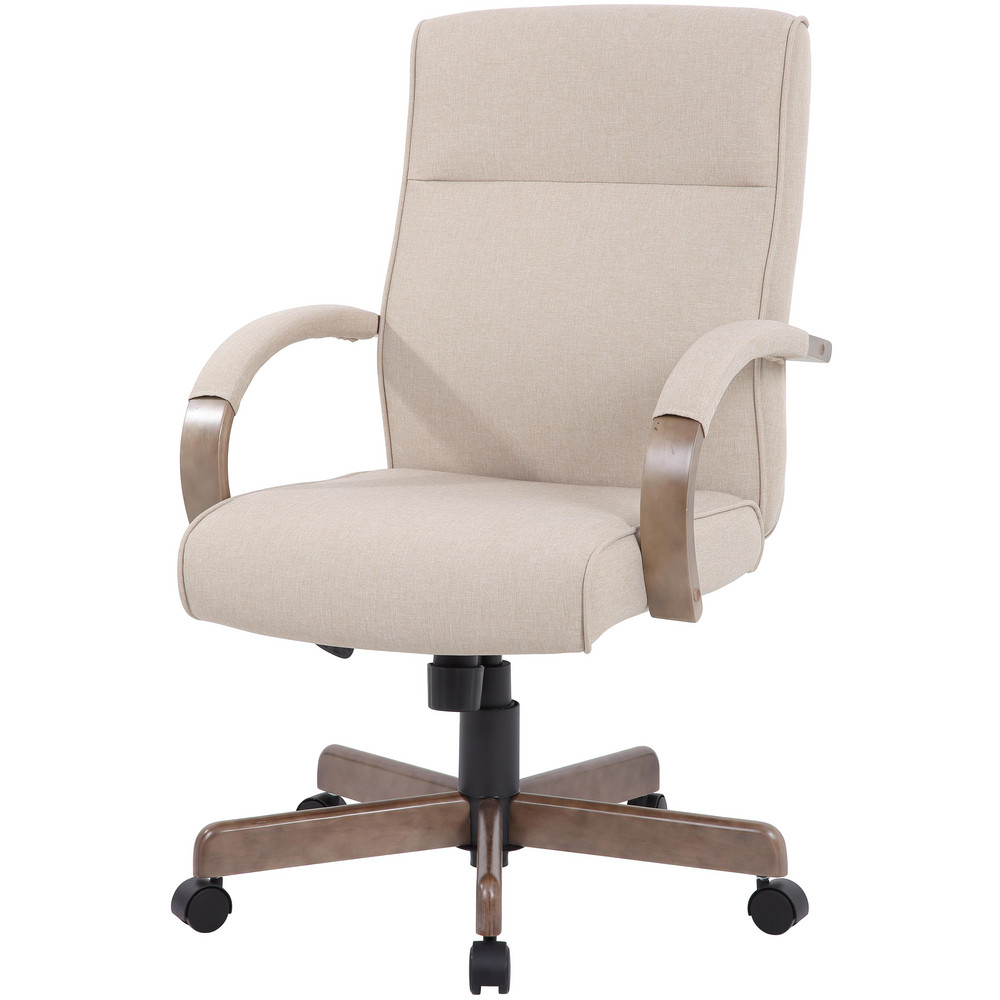 Boss Office Products - Task Chair: Linen, Adjustable Height, Beige ...